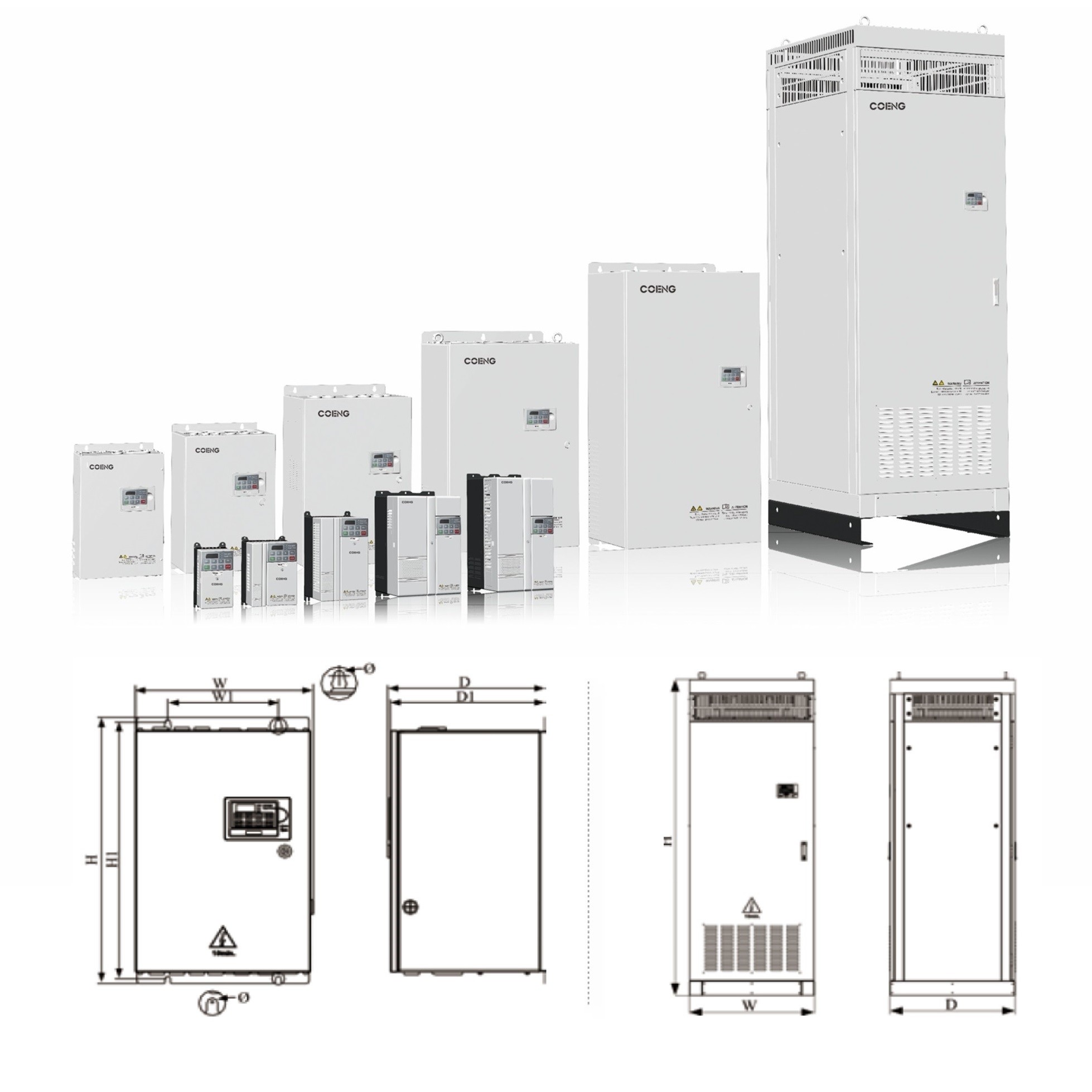 HV300 Series Open Loop Vector Control VFD for Machine Tools and ...
